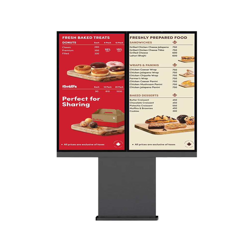 IP66 Digital Drive-Thru Menu Boards-Commercial displays expert